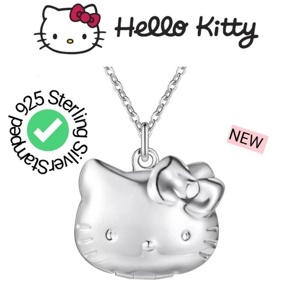 Hello Kitty | Jewelry | Hello Kitty Locket Sterling Silverstamped 925 ...